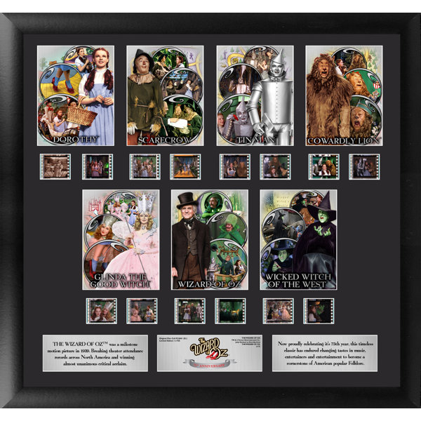 Trend Setters Wizard of Oz 75th Anniversary Character Montage FilmCells Framed Limited Edition ...